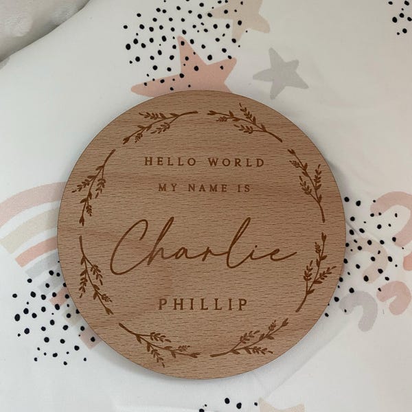 Baby Milestone Disc Set | Hello World Milestone Cards | Newborn Gift ...