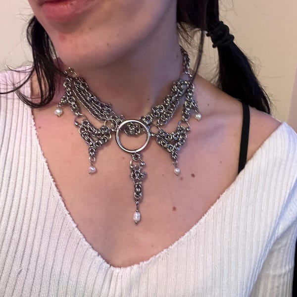 Wedding Elf Chainmail Headpiece - Etsy