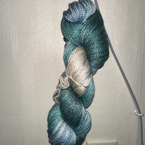 Misty Morning Blues: Hand-dyed DK Weight 100% Wool Yarn, Rustic Tonal ...