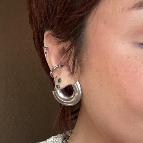 Triple Stack Conch Clicker, Gem Smooth Bead, G23 Titanium Conch, Gold ...