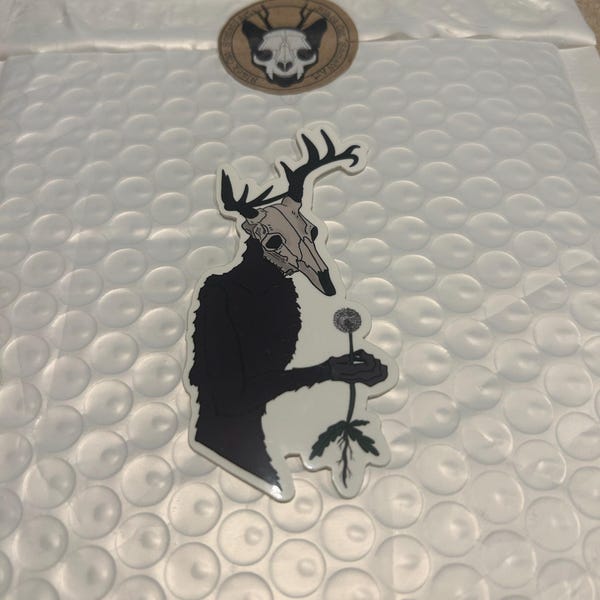 Hello Friend- Wendigo Sticker - Etsy