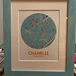 Truist Park, the Battery, Atlanta Map Map Art, Atlanta Art - Etsy