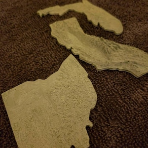 Custom 3d-printed Topographical Maps of ANYWHERE - Etsy