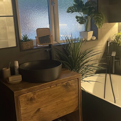 GLASGOW DOUBLE Bathroom Furniture Bathroom Cabinet Rustic Vanity ...