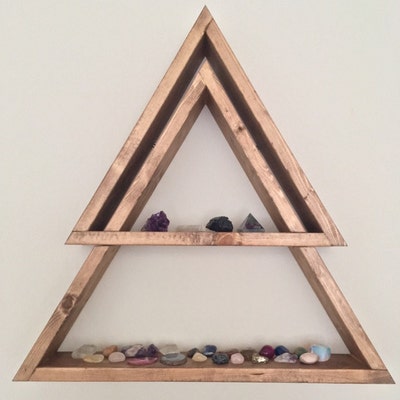 The Original Stacked Triangle Shelf. Geometric Shelf. Modern Shelf ...