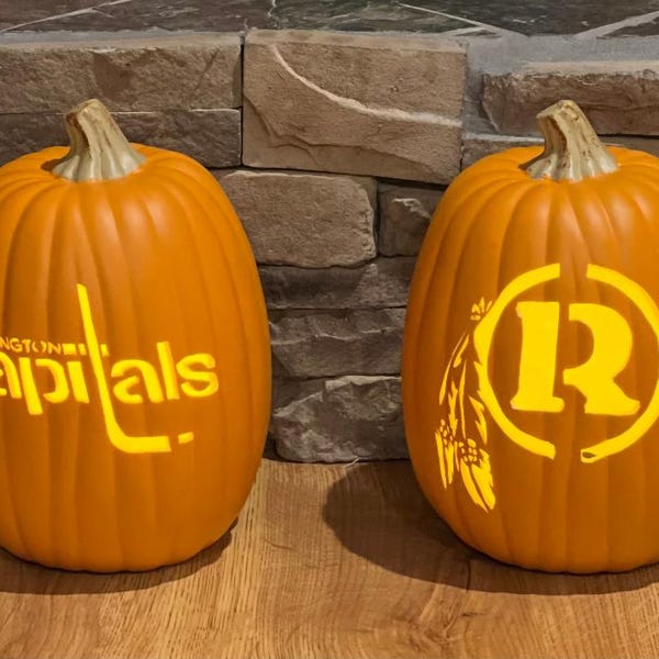 Custom Logo Carved Foam Pumpkin (business, Sports Team, Band, Movie, TV ...