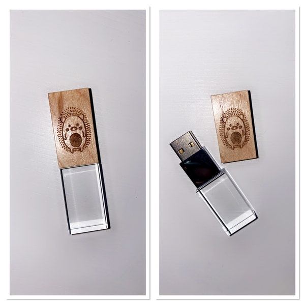 Wood Glass USB 3.0 Engraved Usb Stick Glass Wedding USB Stick 3.0 - Etsy