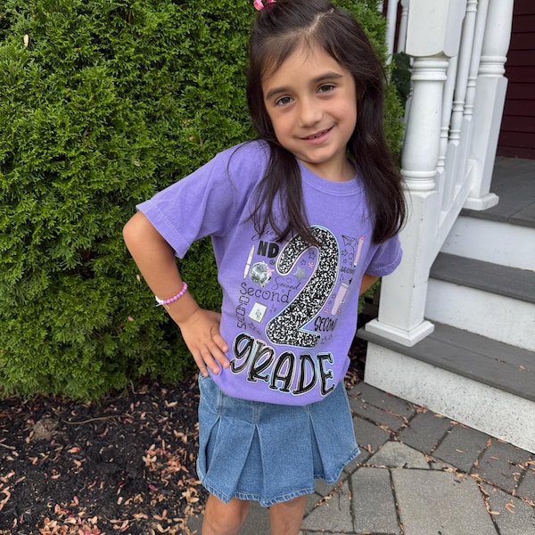 Third Grade Girl Shirt Back to School Outfit Kids Tee Gift for 3rd ...