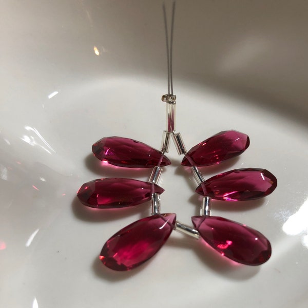 Natural Ruby Rose Cut With Flat Back Oval Shape Gemstones 7x5 MM ...