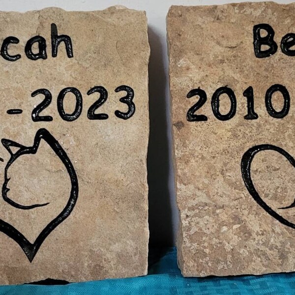 Watermark Buff Custom Engraved Stone for Address Stone 16x10x1.75 ...