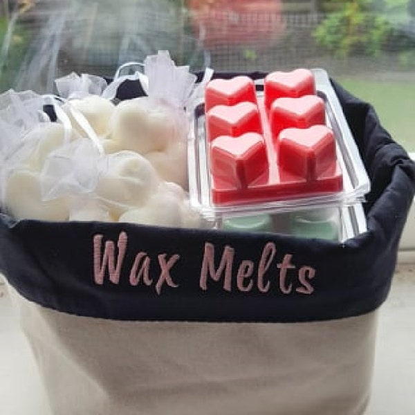 Embroidered Wax Melt Storage Organiser - Etsy UK