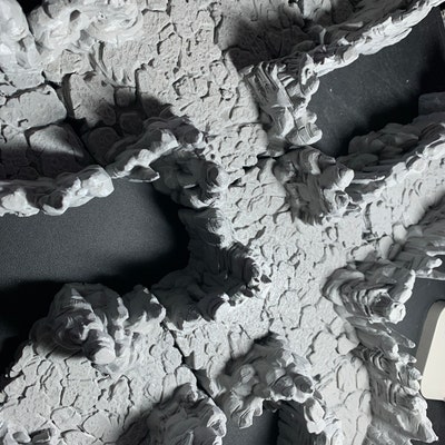 Dnd Dwarven Tribute Statue Dwarf Wall Monument Tabletop Scatter Terrain ...