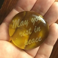 Word Stones Laser Engraved Etched Glass Gems for Wedding Party Favors ...