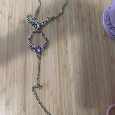 Silver Moon Forehead Jewelry Red Crystal Head Chain for Woman Boho ...