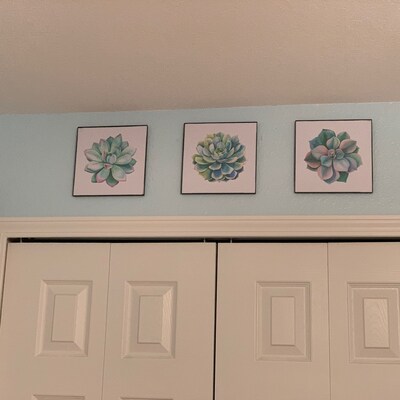 Watercolor Cactus Prints, Set of 4 Succulent Wall Art, Plant Posters ...