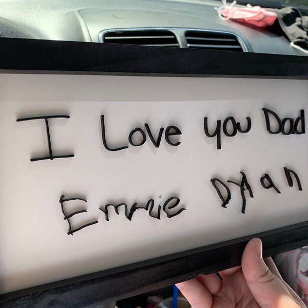 Custom Handwriting Laser Cut 3D Sign - Etsy