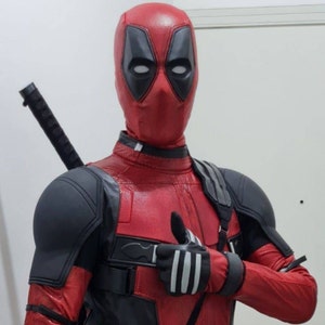 Deadpool Halfshell Costume Cosplay Mask With Screen Printed Fabric and ...