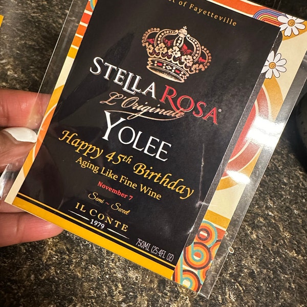 Buchanan Custom Whiskey Sticker Label, Buchanan Scotch Whiskey Birthday ...