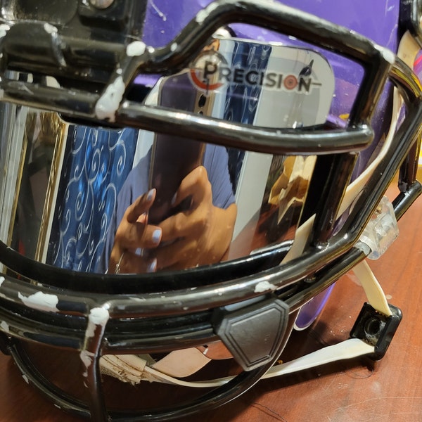 Precision Football Helmet Visor, Mirror Chrome - Etsy