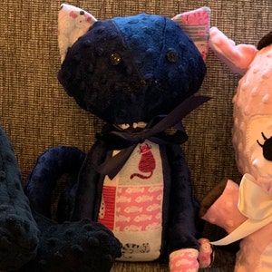 Cat Softie PDF Sewing Pattern, Scrappy Paws Stuffed Animal Pattern ...