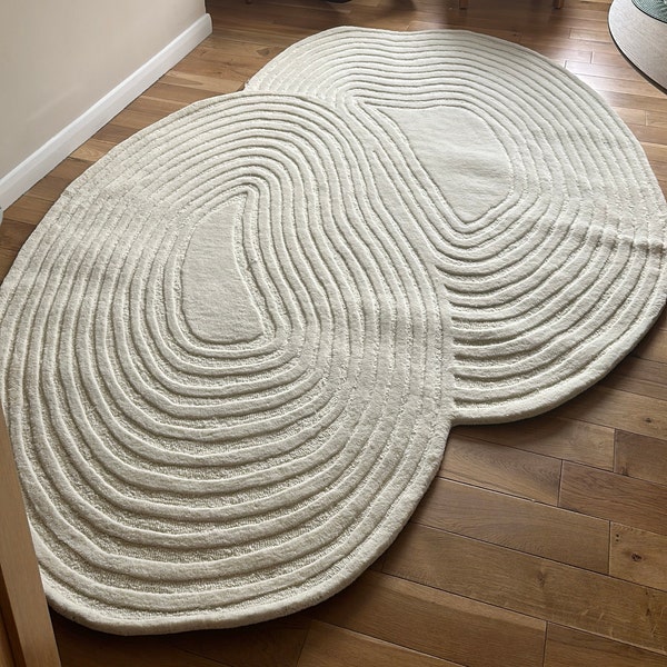 Heart Shaped Carpet, Tufted Rug Self Love Club Handmade Rug, Home Decor ...