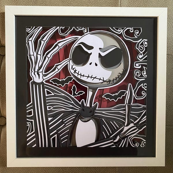 Movie Character Shadow Box Svg, Halloween Shadow Box SVG, Nightmare ...