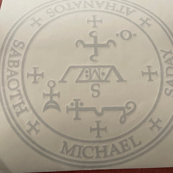 Archangel Michael Sigil Vinyl CAR DECAL, Angel Symbol, Protection ...