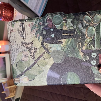 Green Black Cat Cute Kindle Case Custom for Paperwhite 1/2/3/4, Kindle ...