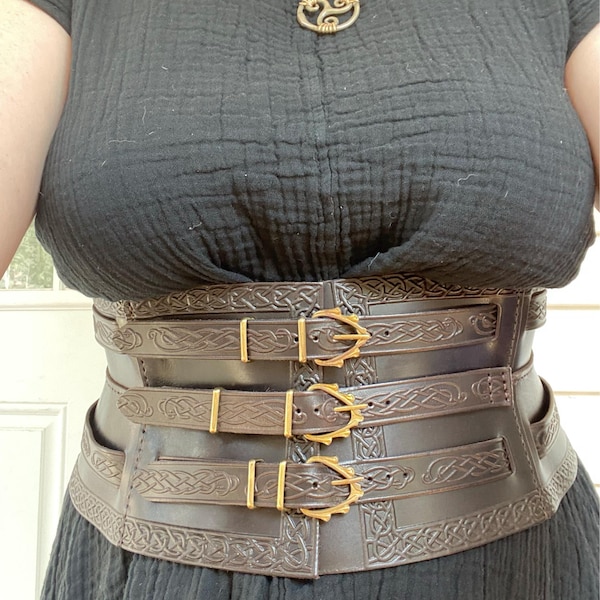 Armstreet Viking War Corset Belt With Embossing gudrun the Wolfdottir ...