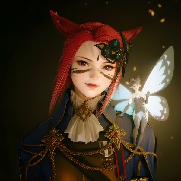 Final Fantasy XIV Static Portrait Commission - Etsy