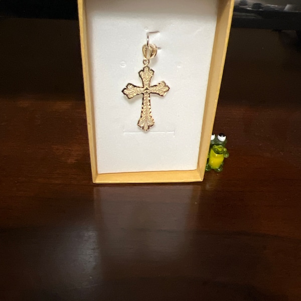 10k Solid Gold Cross Pendant Necklace: Religious Jewelry - Etsy