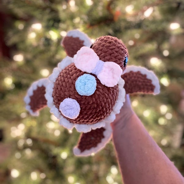 Gingerbread Turtle Pattern Crochet PDF Download Beginner Friendly ...