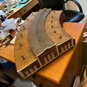 HO Scale Double Stall Engine House Model Railroad Train Kit | Etsy