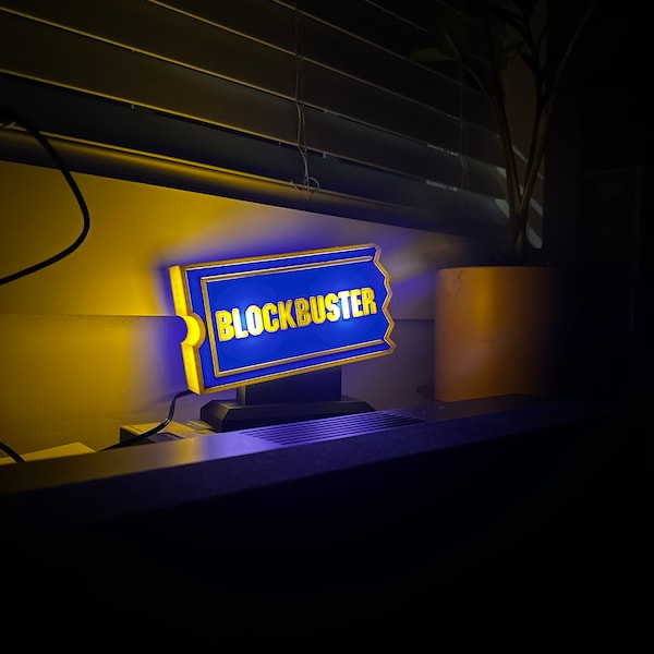 Blockbuster Lighted Sign - Etsy