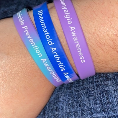 ALS Awareness Wristband Bracelet Blue White Survivor Support Gift ...