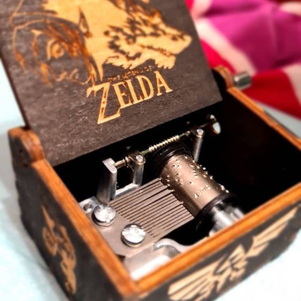 Zelda Music Box Theme Music Chest Wooden Engraved Handmade Vintage Gift Custom Engraved - Etsy