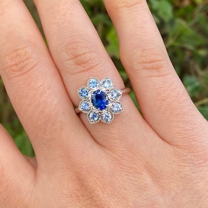 Jedi Neon Pink Spinel Ring Aesthetic Pink Statement Rings for Wedding ...