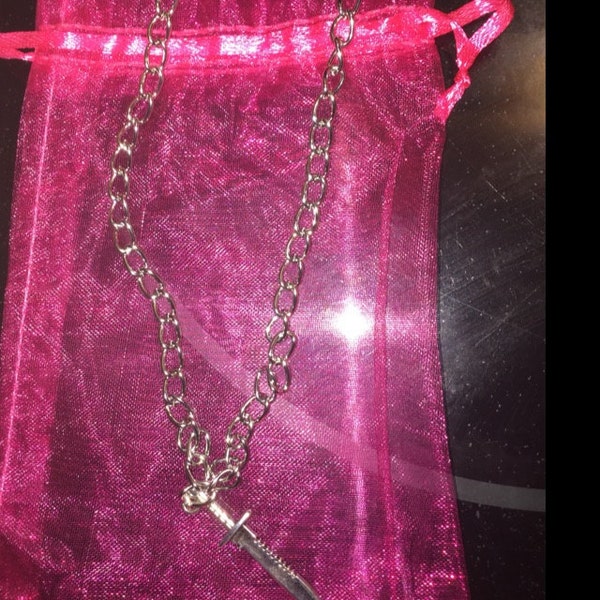 Ur Knife My Back Chain | Dark Horror Aesthetic Knife Jewelry | Layering ...