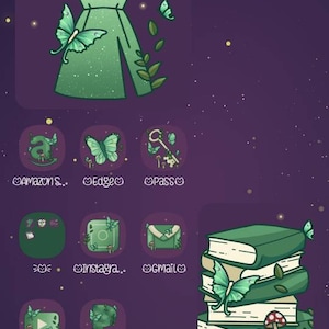 Cute Frog Desktop Wallpaper Pack Mushroom Cottage Core Folder Icons for ...