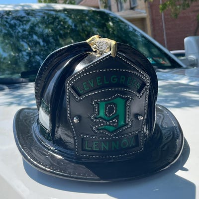 Leather Helmet Shields Custom Fire Department Helmet Shields - Etsy