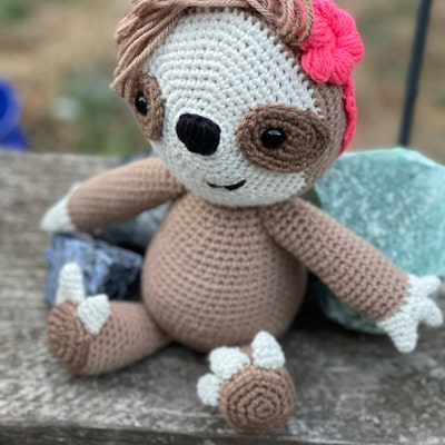 PATTERN Sam the Sloth. PDF Crochet Sloth Pattern, Cute Amigurumi Sloth ...
