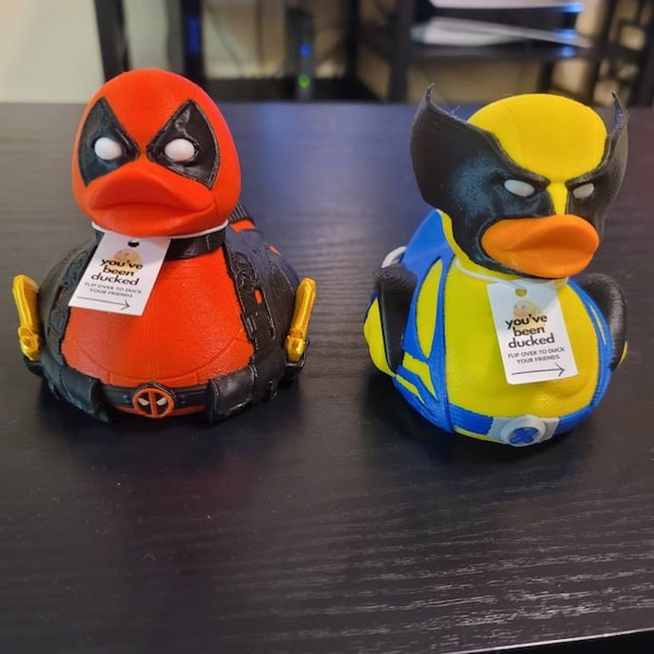 DEADPOOL and WOLVERINE Premium Ducks | Available in 4 Sizes | Deadpool ...