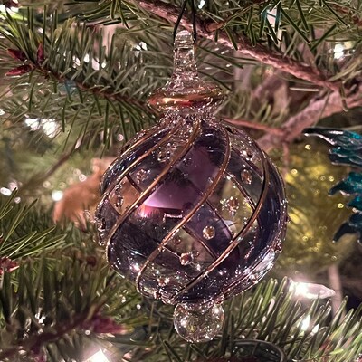 Set of 5 Egyptian Hand Blown Glass Ornaments Decorative by - Etsy