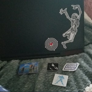 Dancing Skeleton Skull Sticker Gothic Witchy & Dark - Etsy