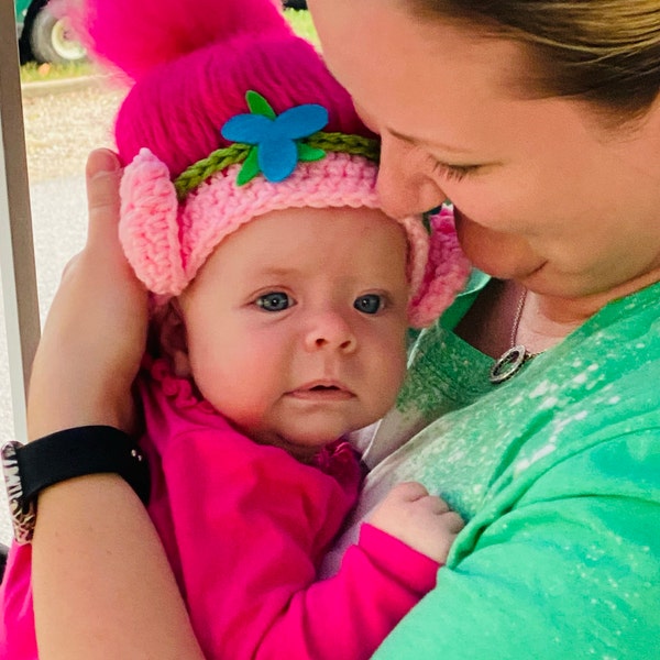 Troll Hat, Princess Poppy and Friends- Branch, Creek, Smidge, Guy ...