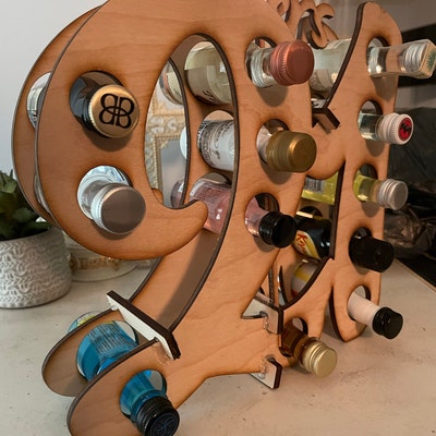 21st Birthday Shot Stand, 21st Birthday Gift, Mini Liquor Bottle Stand ...