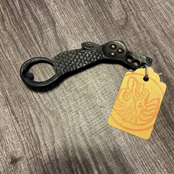 Forged Wolf Head Belt Key Holder - Etsy