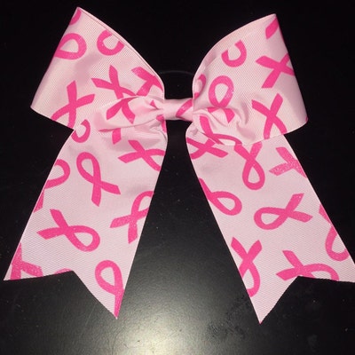 Twinkle Glitter BREAST CANCER AWARENESS Pink Grosgrain Ribbon 7/8, 2 1/ ...
