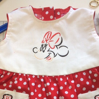 Minnie Mouse Sketch Digital Embroidery Machine Applique Design File 4x4 ...