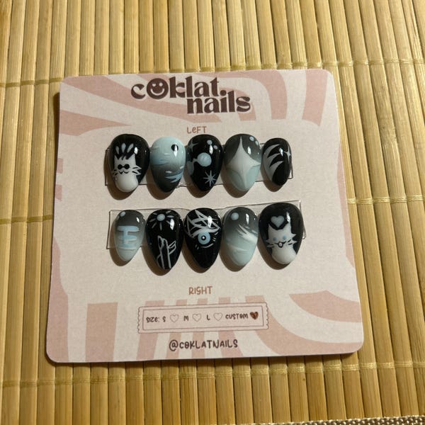 Cry Baby Nails - Cry Baby - Coffin Nails - Nails - Cute Nails - Press ...